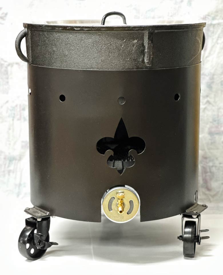 20 Gallon Jambalaya Pot with Rolling Stand Burner | Garçon's Cajun Shop ...