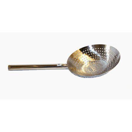 Stainless Steel Stir Fry Skimmer Strainer 25" Long Paddle | Garçon's ...